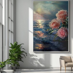 Ocean Roses - Beautiful Abstract Art. an Enchanting Gift for Weddings ...