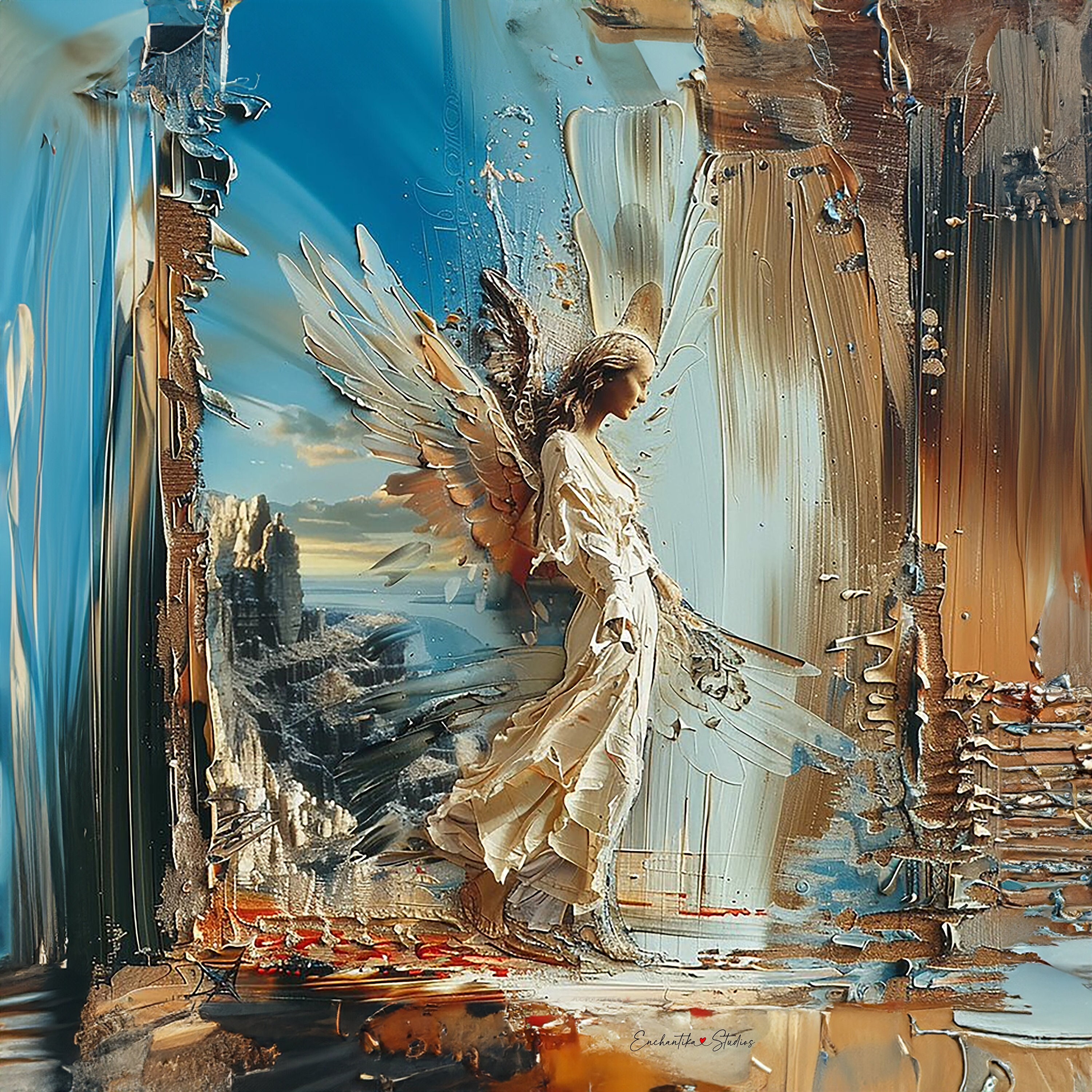 Guardian Angel - Beautiful Abstract Art. Perfect for Your Home. Perfect ...