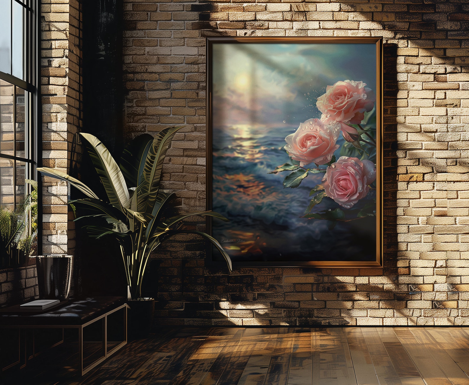 Ocean Roses Beautiful Abstract Art. an Enchanting Gift for Weddings ...
