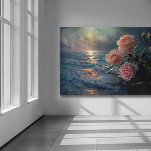 Ocean Roses - Beautiful Abstract Art. an Enchanting Gift for Weddings ...