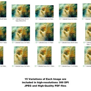 Celestial Grace - Beautiful Abstract Art. A Beautiful Gift for a Baby Shower, Housewarming ...