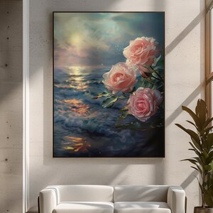 Ocean Roses - Beautiful Abstract Art. an Enchanting Gift for Weddings ...