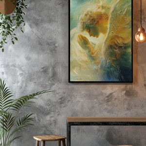 Celestial Grace - Beautiful Abstract Art. A Beautiful Gift for a Baby Shower, Housewarming ...
