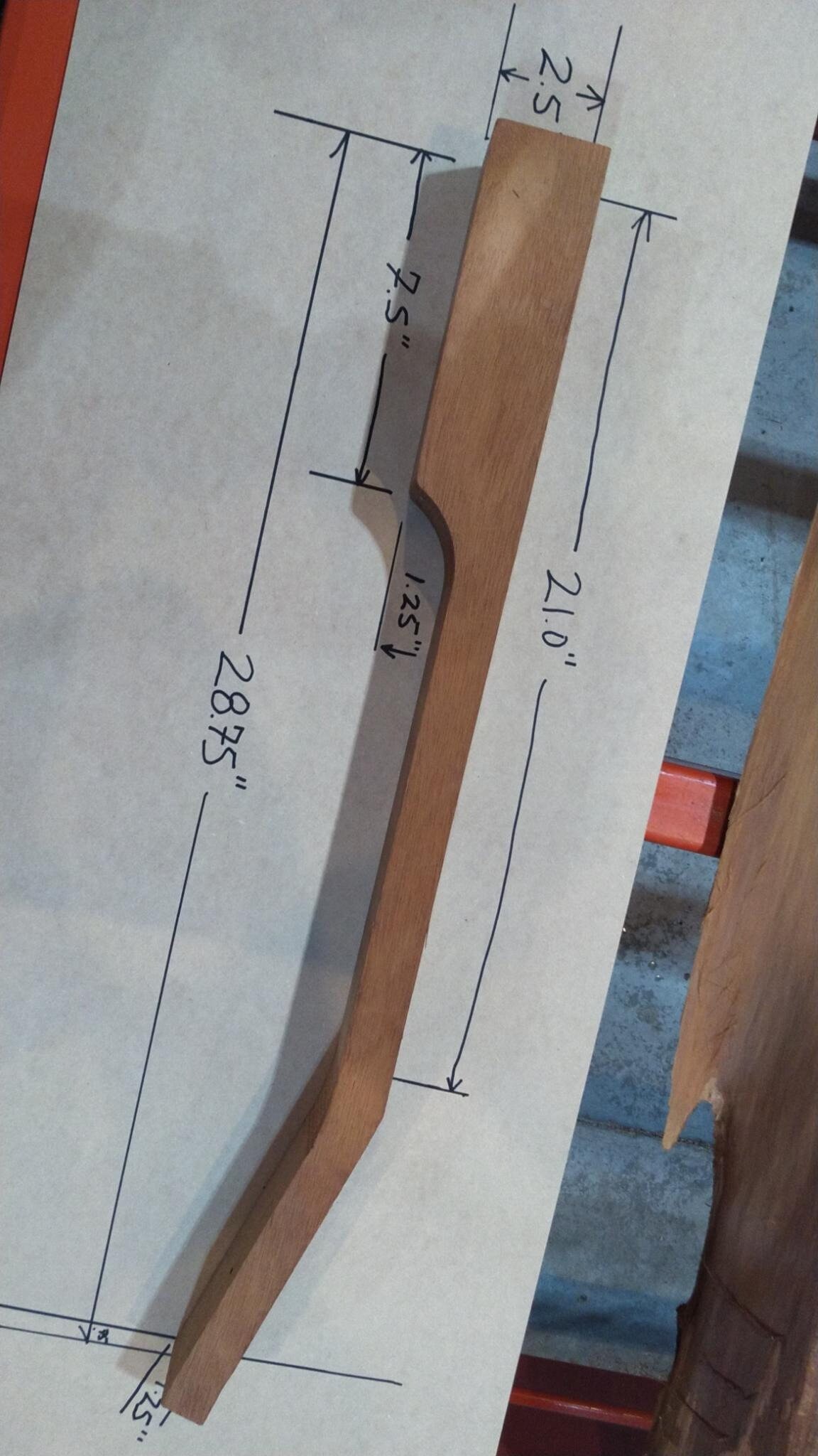 Acoustic Guitar Neck, Mahogany Neck, Mahogany Acoustic Neck, Neck Wood ...