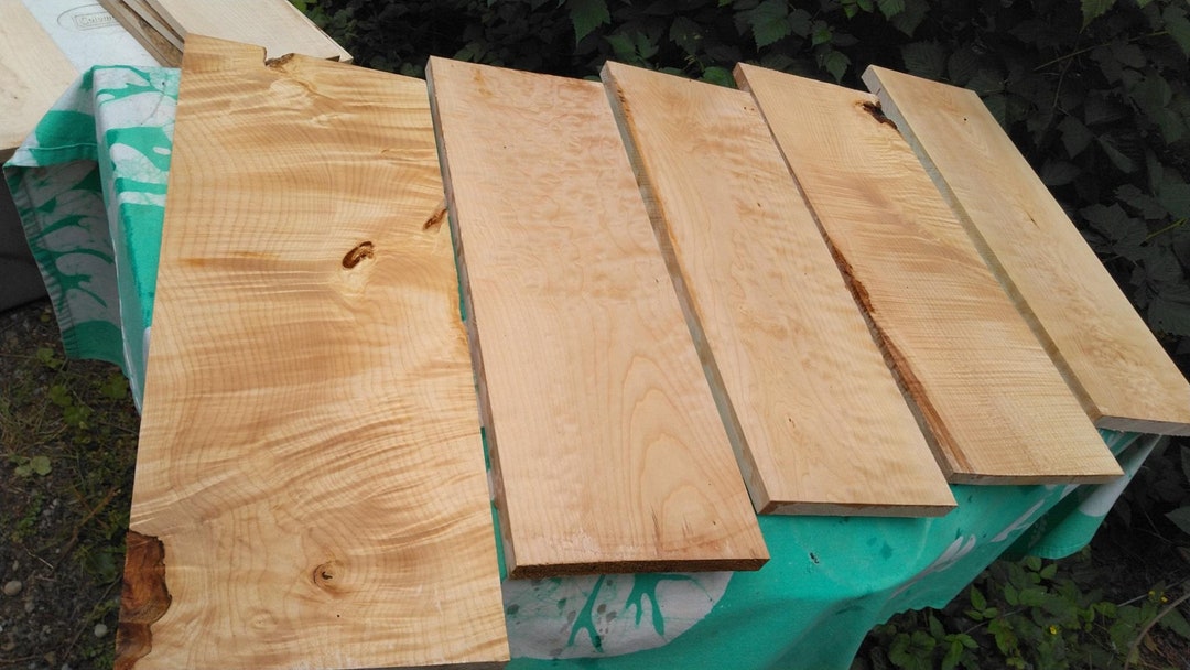 Maple Boards, Figured Maple Hobby Wood, Bigleaf Maple Boards , Planks ...