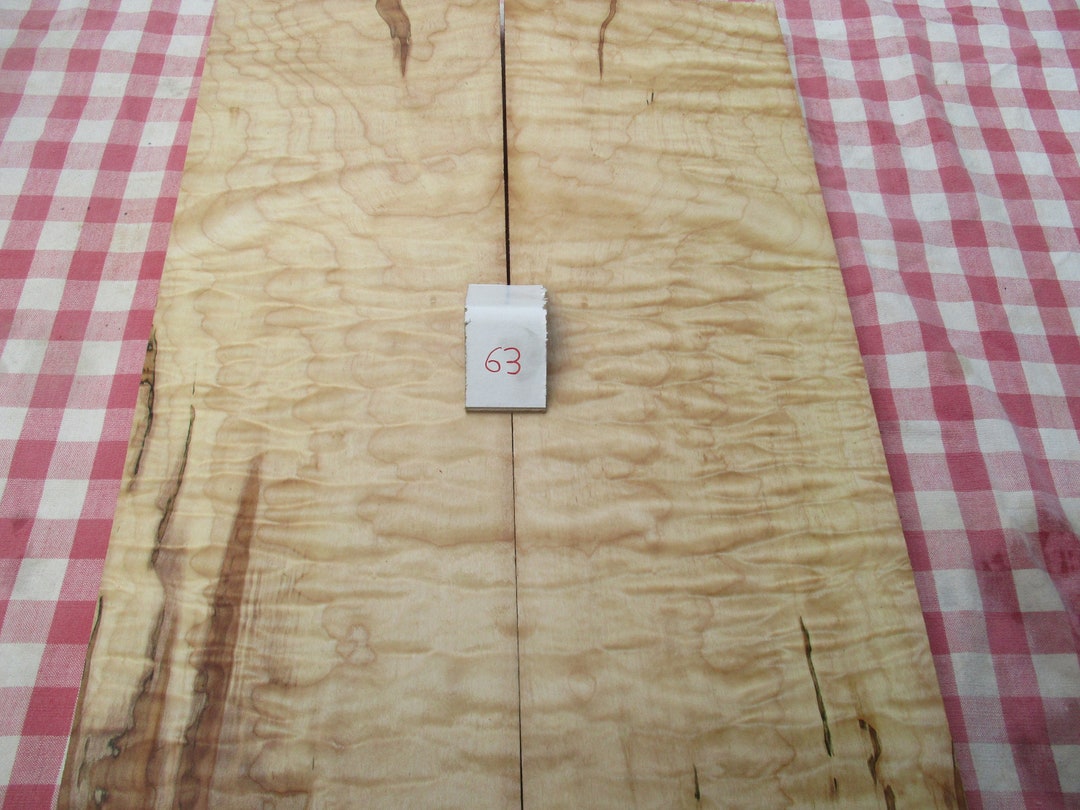 Carved Top Figured Maple , Gorgeous Bookmatched Carver Tops, 1. 15 ...