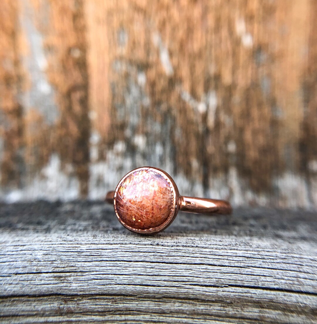 Confetti Sunstone, Fire Sunstone, Silver, Gold, Rose Gold, Copper ...