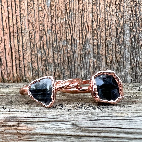 Obsidian Ring - Etsy