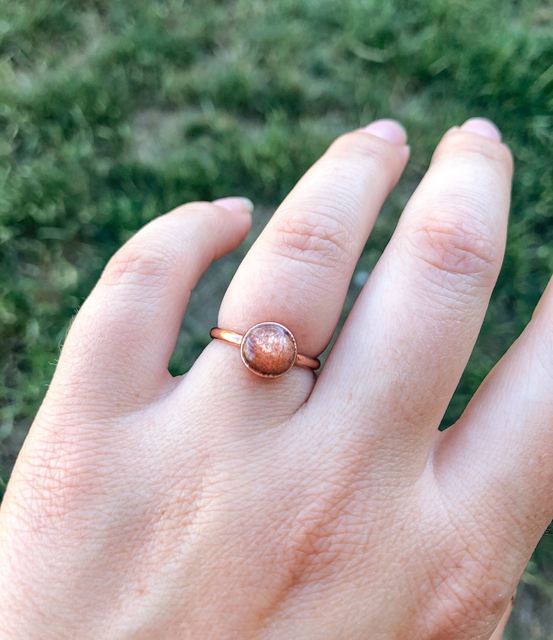 Confetti Sunstone Fire Sunstone Silver Gold Rose Gold - Etsy