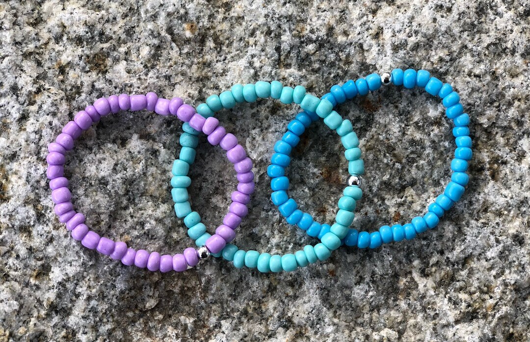 Elsa Frozen Set, Frozen Bracelets, Seed Bead Bracelets, Toddler ...