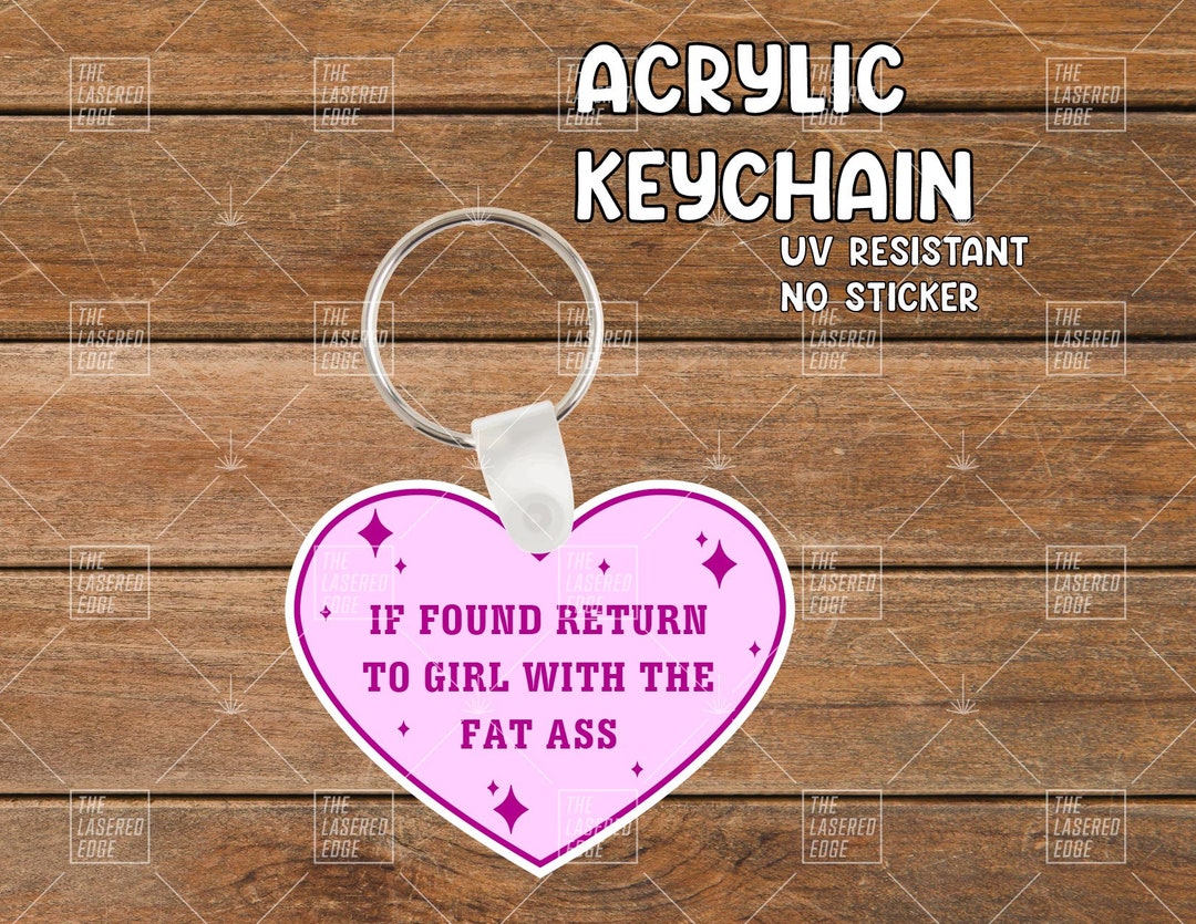 Return to Fat Ass Keychain, Baddie Keychain, Funny Keychain, Y2k ...