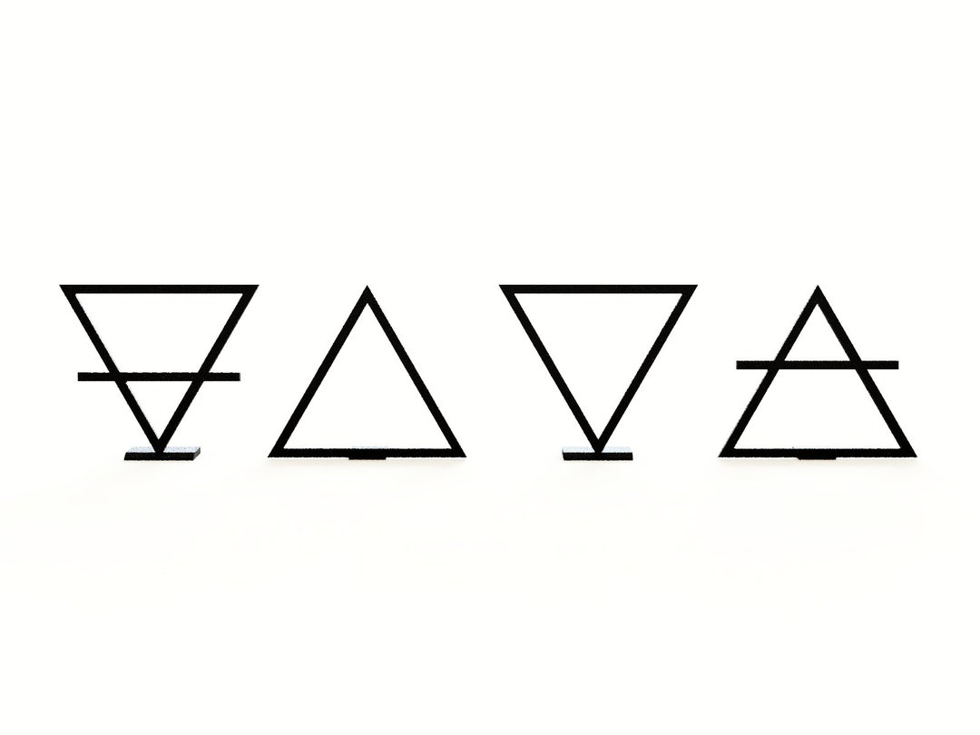 ALCHEMY DECOR | 4x Alchemy Element Set - Fire, Earth, Water, and Air ...