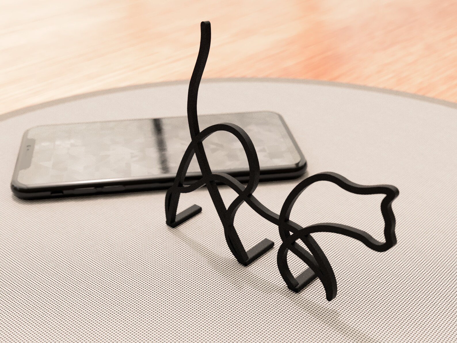 Black Cat Statue Minimalist Kitty Stand Gift for Cat Lover - Etsy