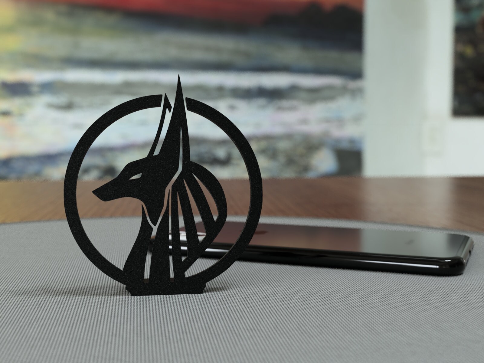 Modern Anubis Symbol Sculpture - Artistic Home Ornament - Symbolic ...