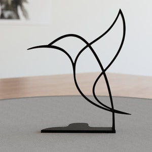 Minimalist Bird Figurine - Hummingbird Ornament - Gift for Bird Lover ...