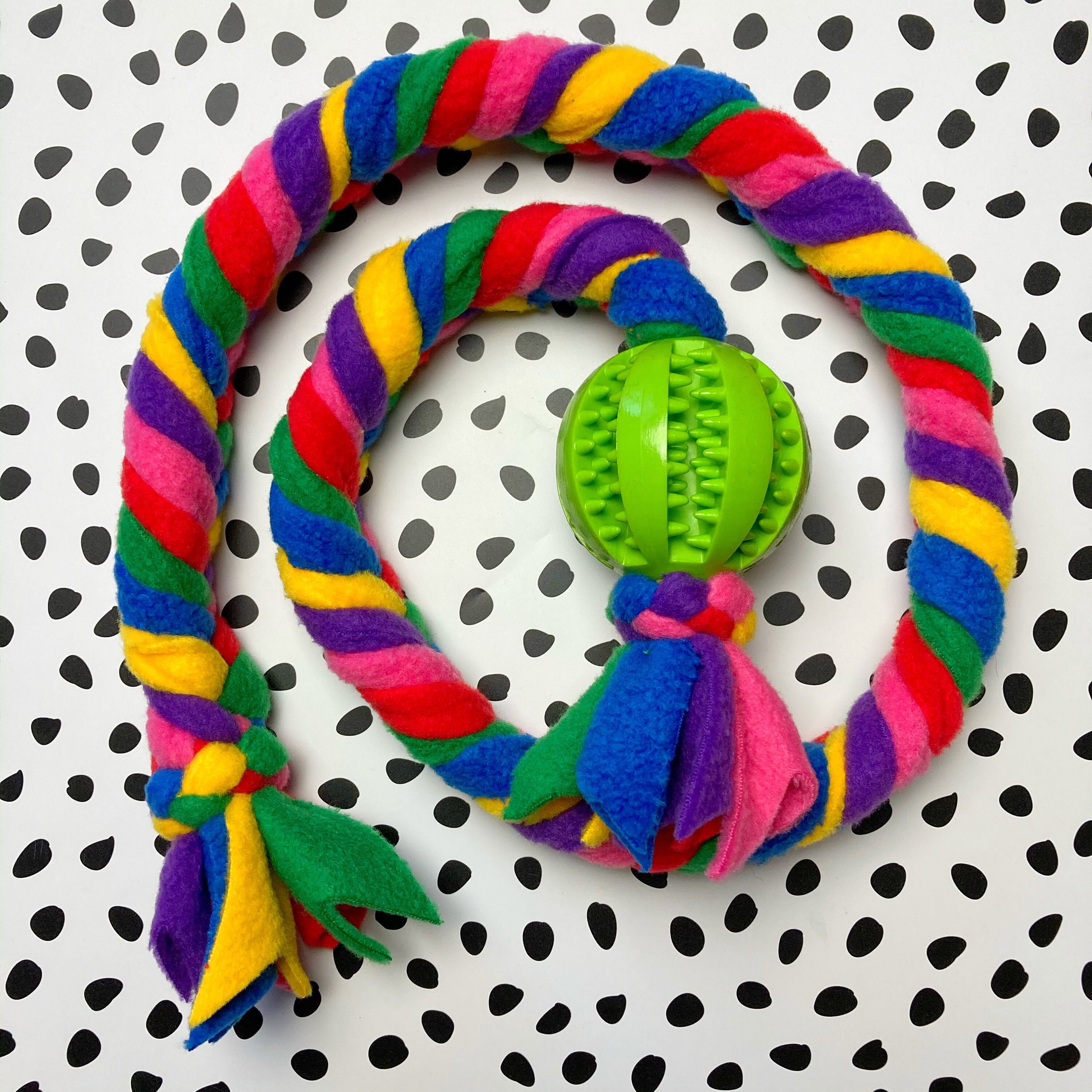 Jumbo Fleece Flyball Tug Toy: Handmade Dog Training Ball - Etsy Nederland
