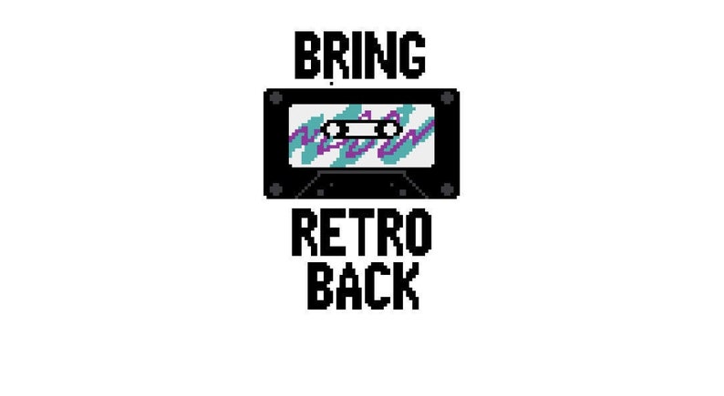 Bring Retro Back Cross Stitch Pattern - Etsy
