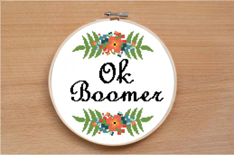 Ok Boomer Cross Stitch Pattern - Etsy