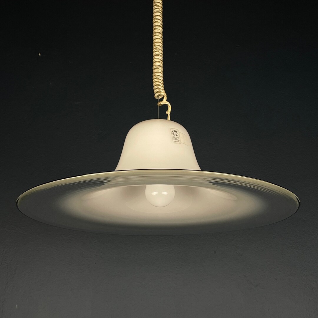 Cinea Pendant Lamp by Giusto Toso for Leucos Italy 1970s Mid-century ...