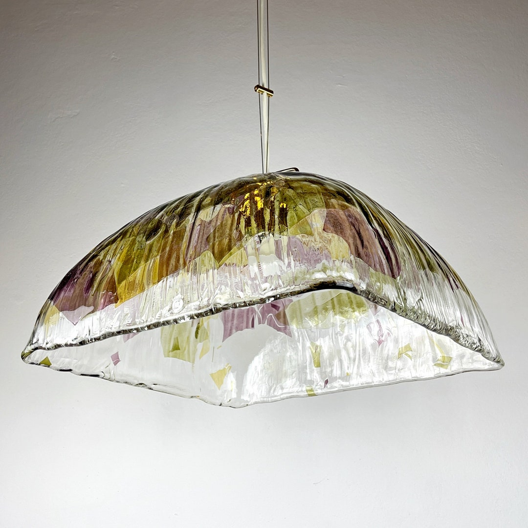Vintage Large Murano Pendant Lamp by Manufacture "la Murrina" Italy ...