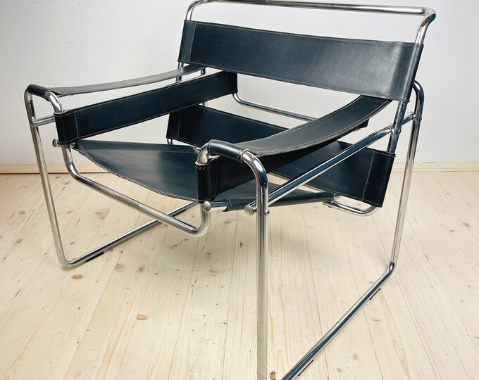 Wassily Chair by Marcel Breuer Model B3 Chair Replica, Italy 1980s ...