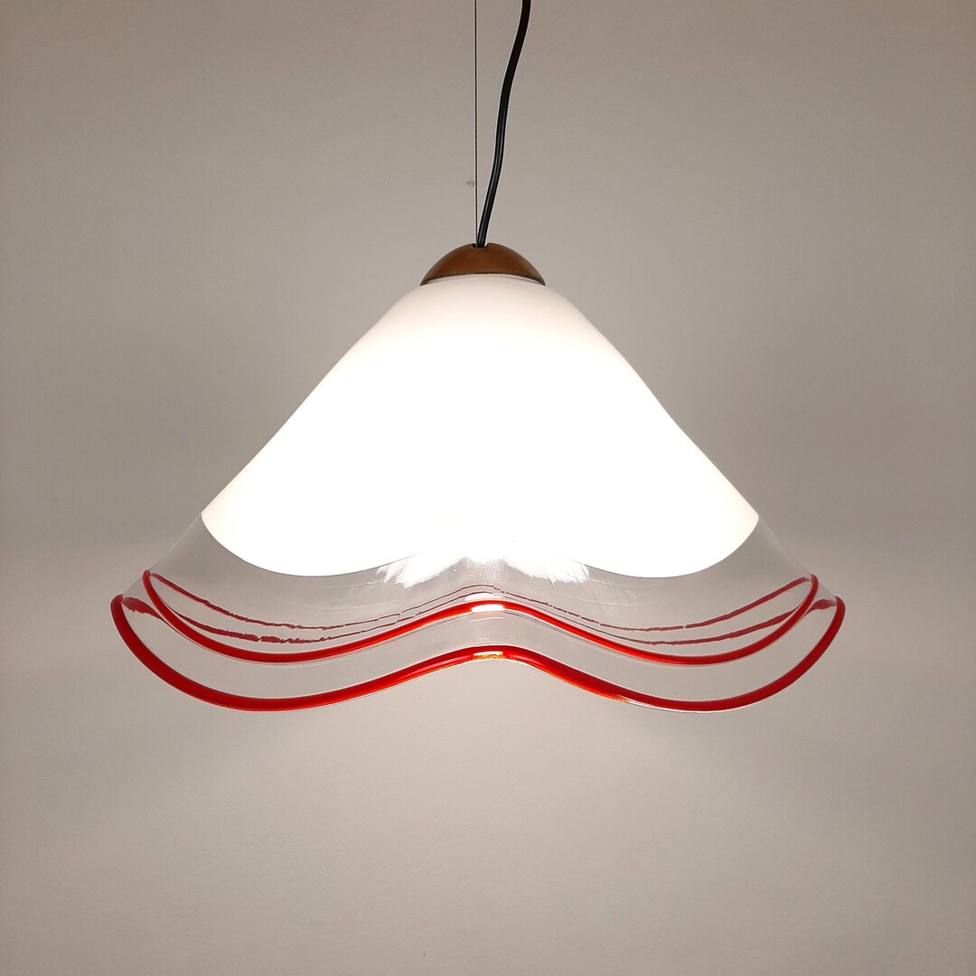 Murano Glass Pendant Lamp by Renato Toso for Leucos Italy '70s Mid ...