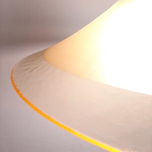 Retro Yellow Glass Pendant Lamp Italy 80s Mid-century Lighting - Etsy