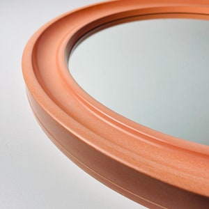 Mid-century Orange Bakelite Mirror Carrara & Matta Model America Italy ...