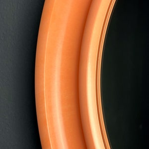 Mid-century Orange Bakelite Mirror Carrara & Matta Model America Italy ...