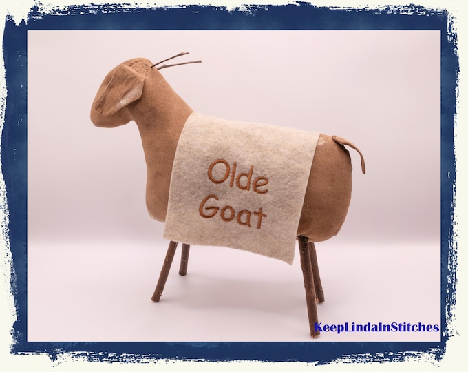 Primitive Olde Goat Doll | Rustic Farmhouse Decor With Blanket - Etsy