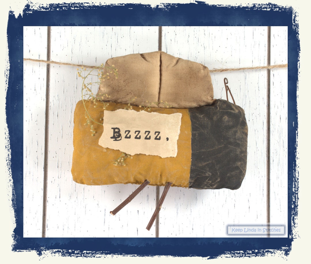 Primitive Handmade Bumble Bee | Rustic Hanging Décor - Etsy