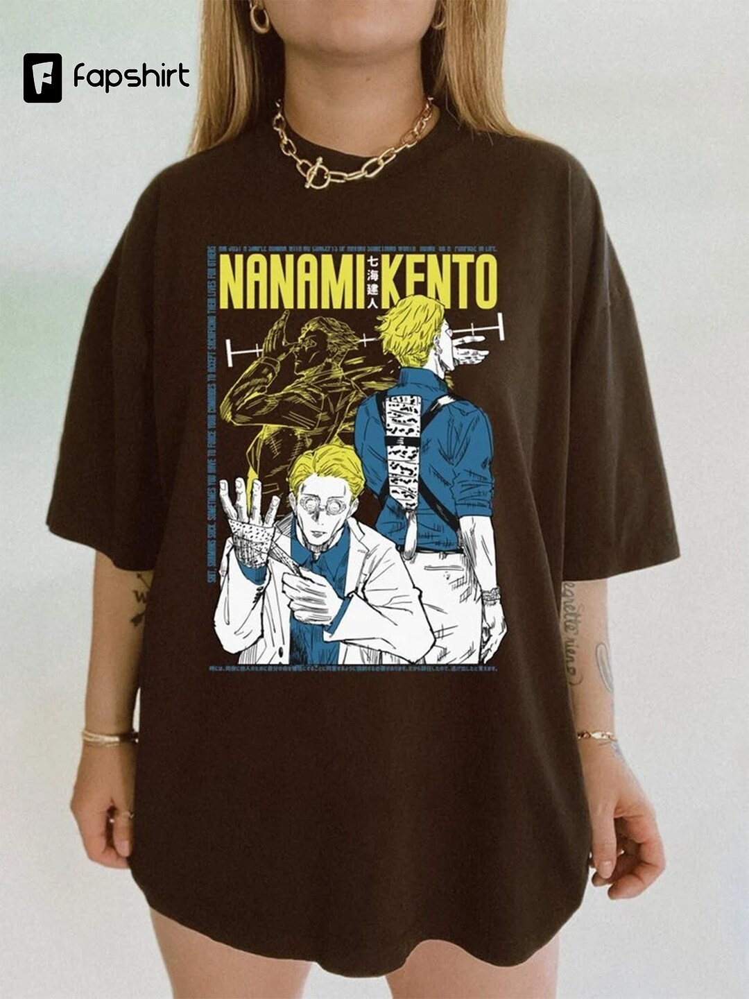 Nanami Kento Vintage Shirt JJK Anime Manga Unisex Shirts - Etsy