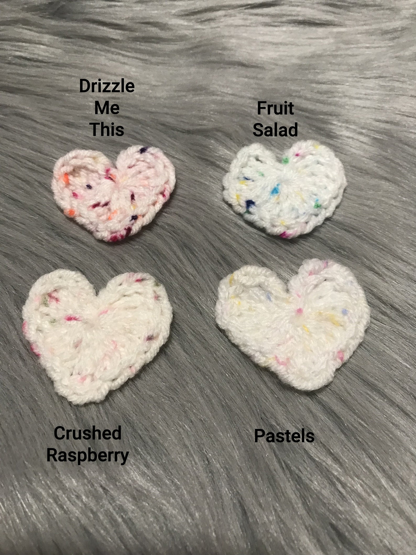 Pocket Hug Keepsake With Crochet Heart in Speckled Shades - Etsy