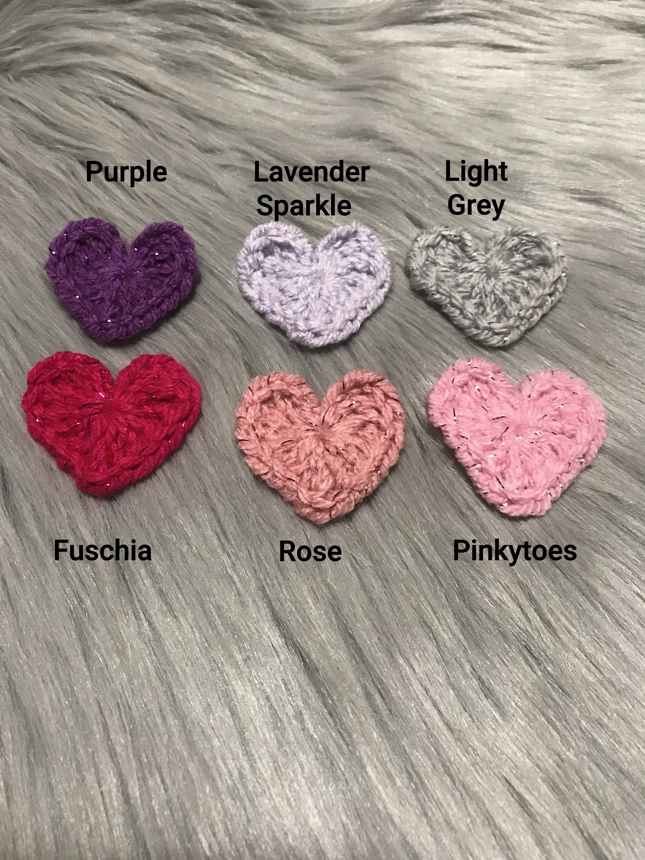 Pocket Hug Keepsake With Crochet Heart in Metallic Shades - Etsy