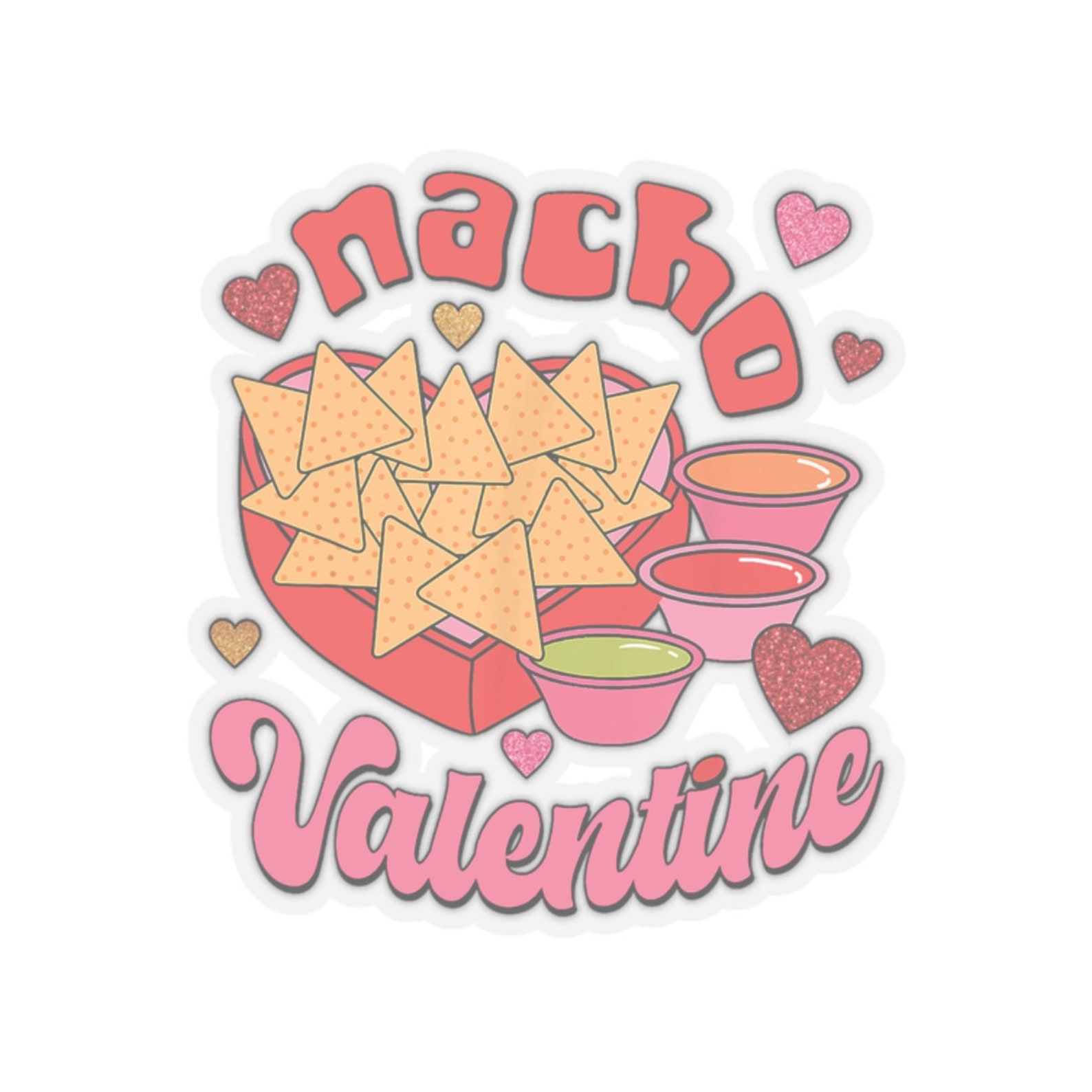 Nacho Valentine’s Day Sticker | Funny Nacho Sticker | Cute Food Lover ...