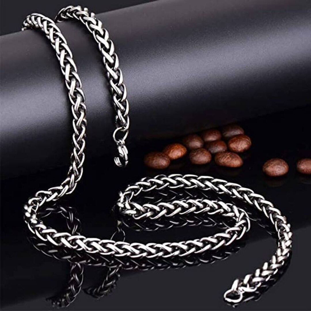 Men's Unique Braided Rope Chain - Gothic Funky Neck Piece - Thick ...