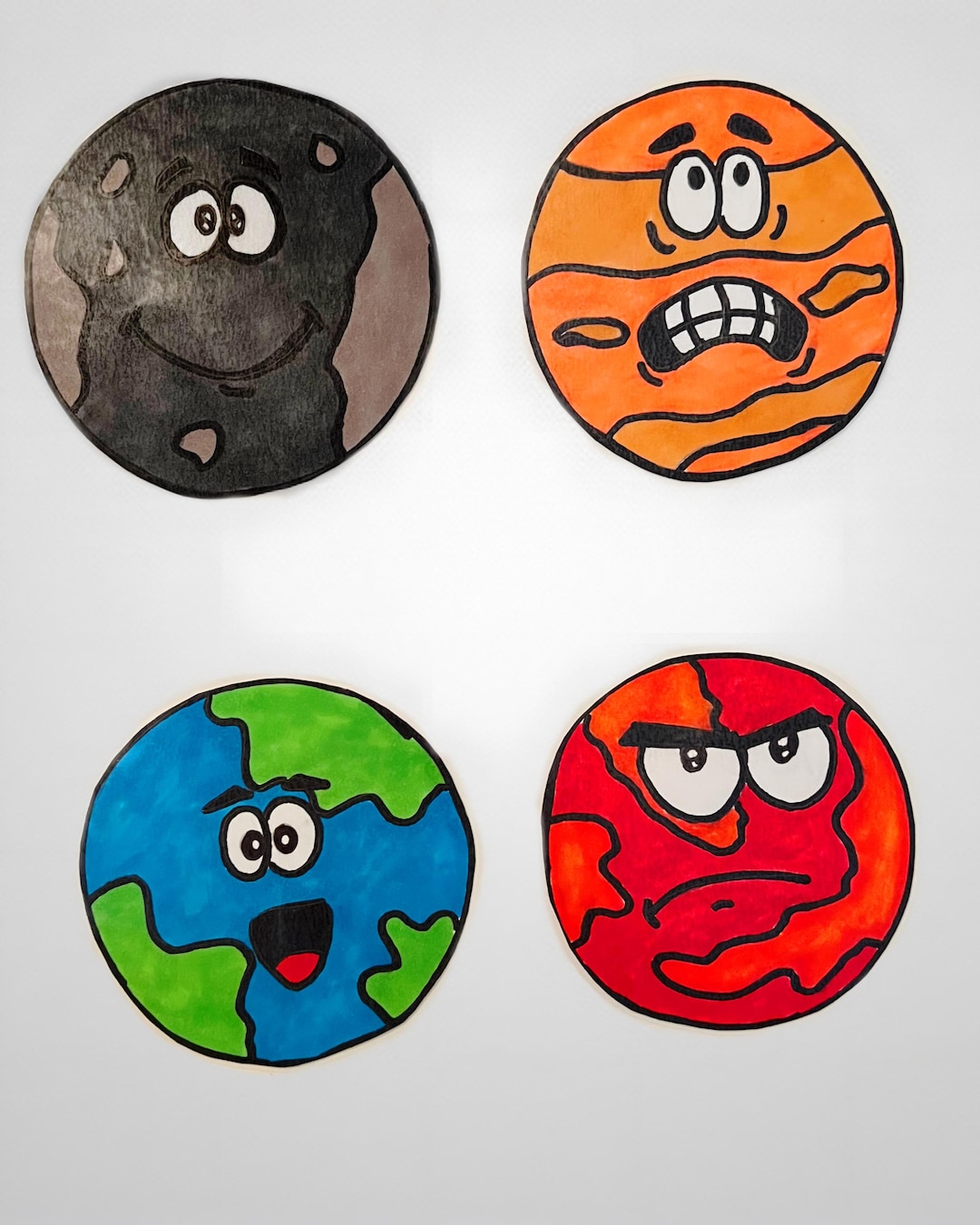 Emotional Planets Set 8 Planets Displaying 8 Different Emotions - Etsy