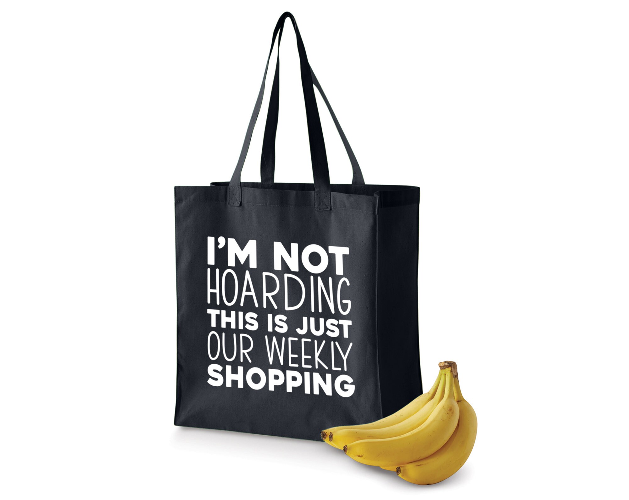 Reusable Shopping Bag I'm Not Hoarding Funny Grocery | Etsy