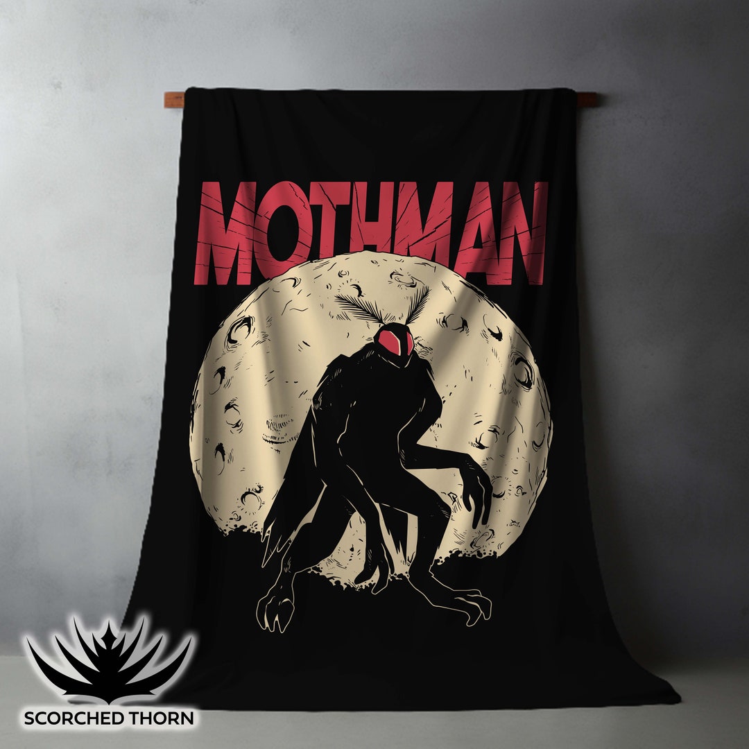 Mothman Blanket, Point Pleasant Minky, Point Pleasant Mothman, Birdman ...