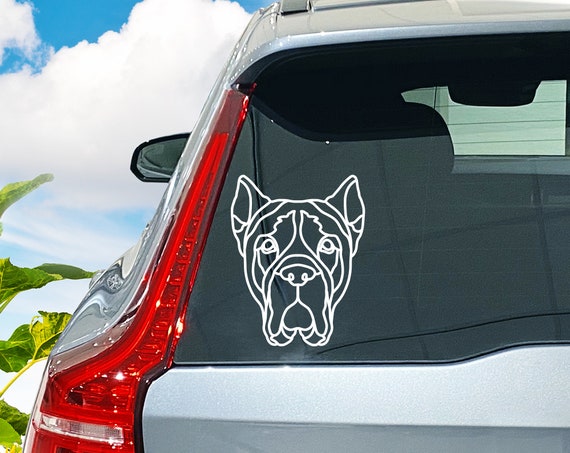 Cane Corso Decal Cane Corso Car Decal Dog Decal Dog Car - Etsy