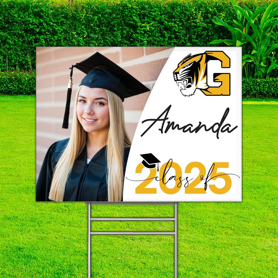Graduation Yard Sign, Senior Announcement Sign, Personalized, Custom ...