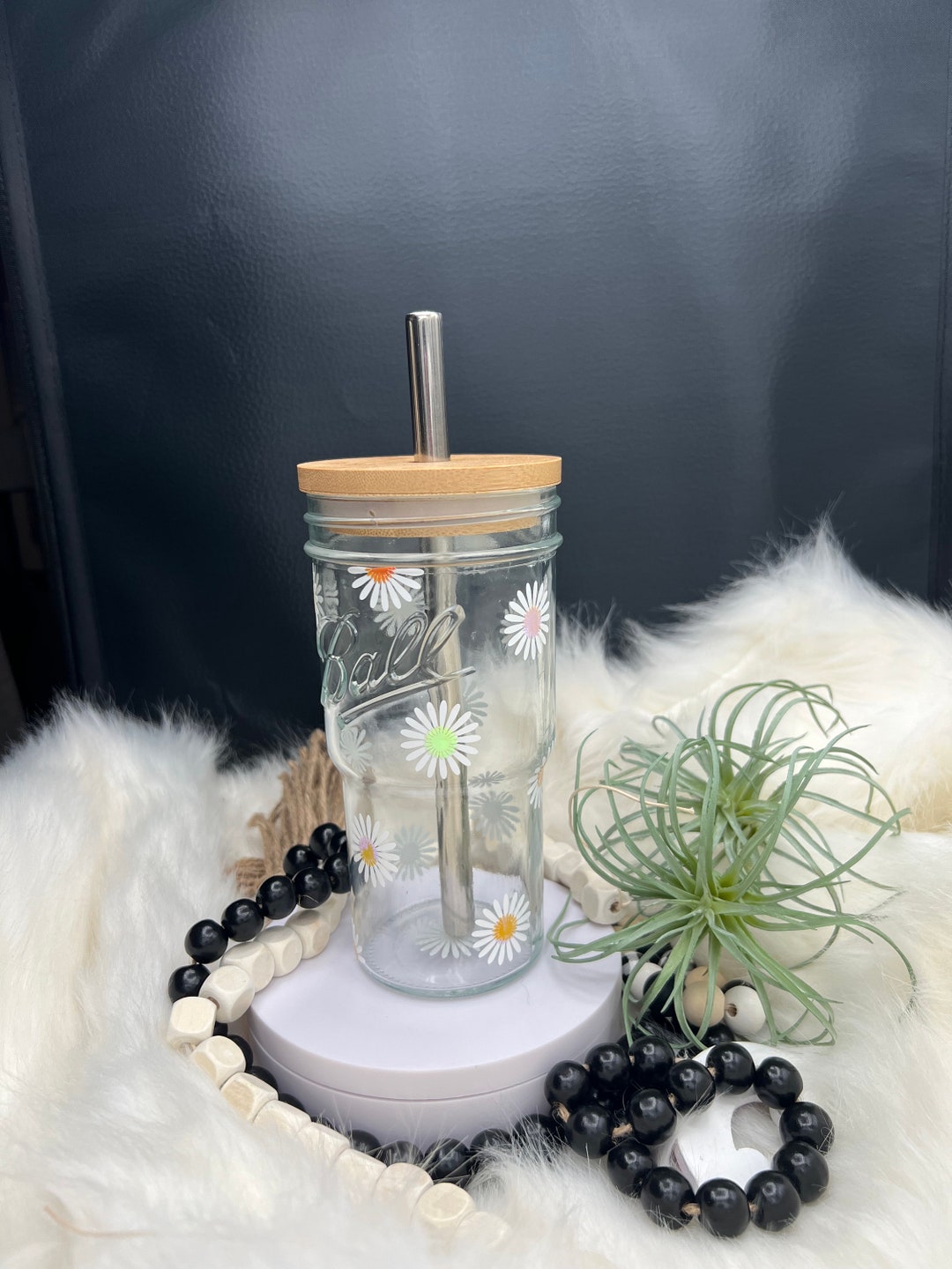 20 Oz Daisy Ball Tumbler - Etsy