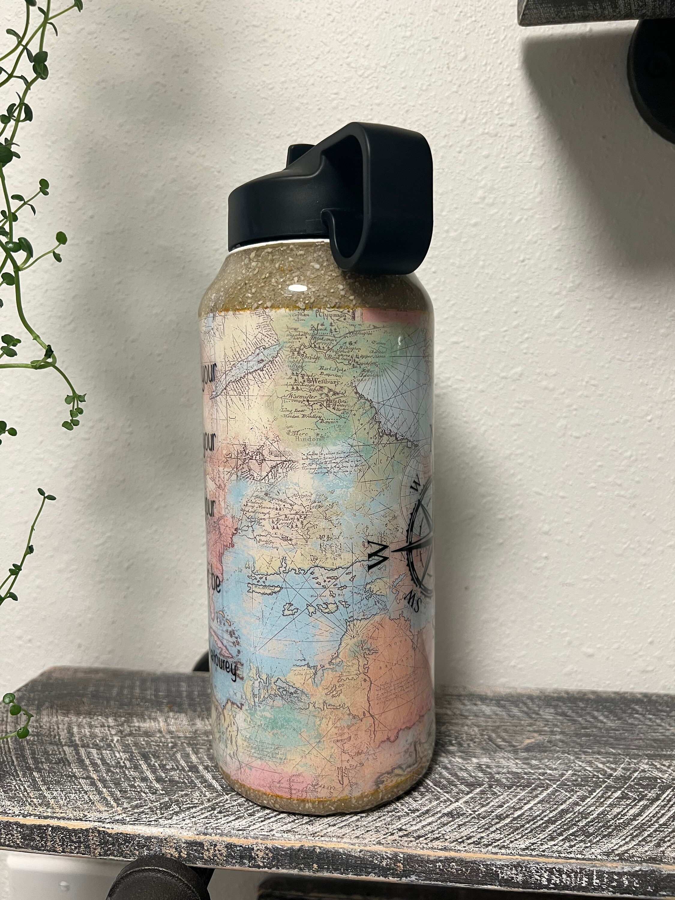 32 Oz World Map Water Bottle - Etsy