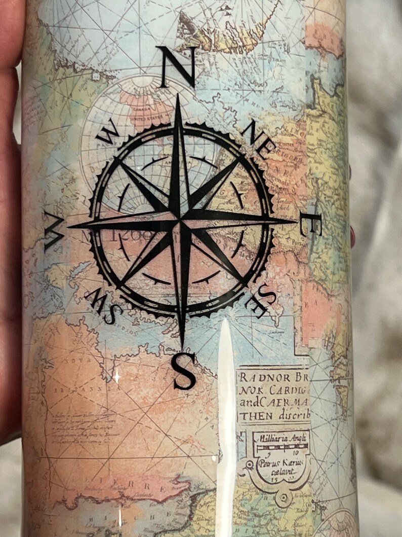 32 Oz World Map Water Bottle - Etsy