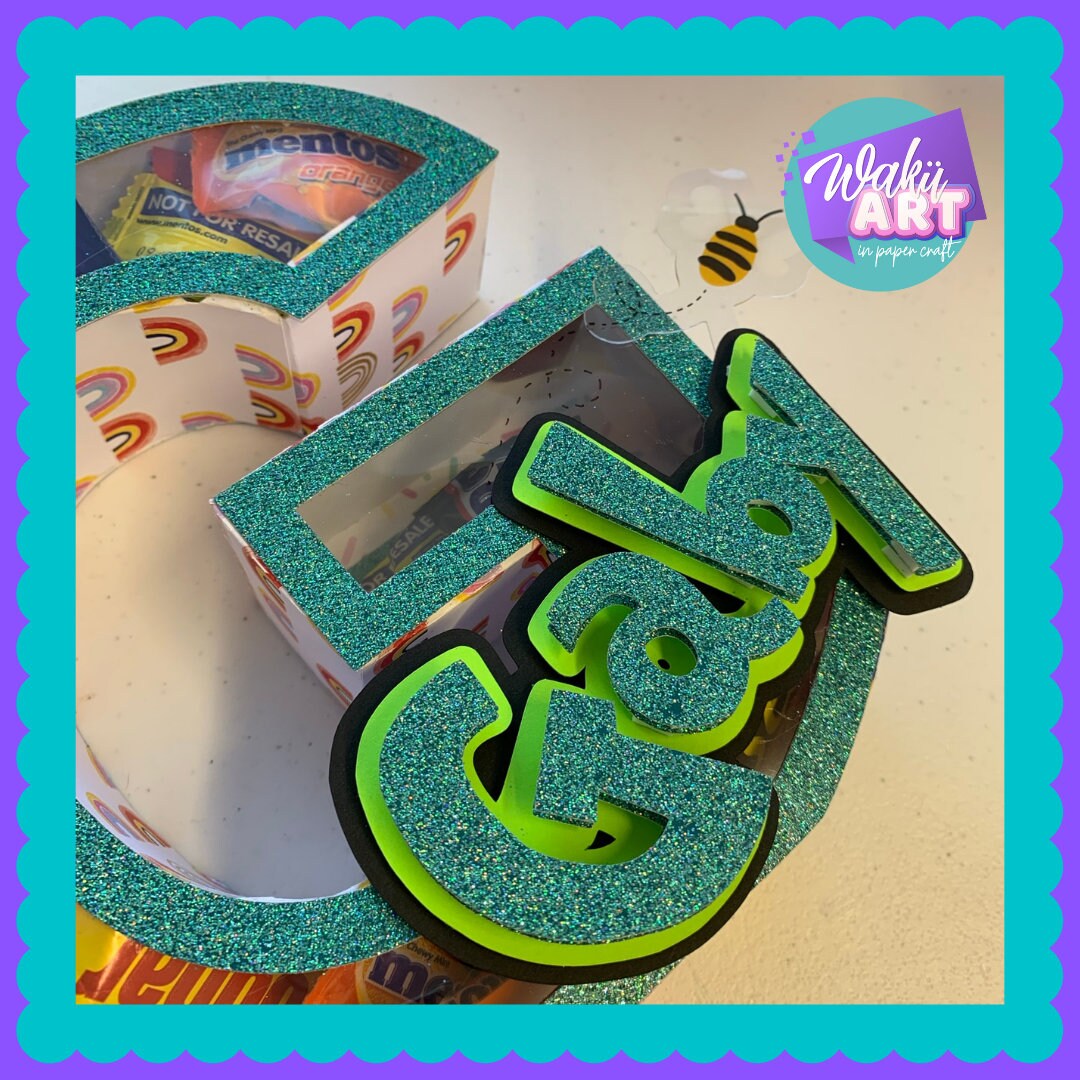 Custom Big 3D Letters OR Number With Candy, Chocolates and More ...