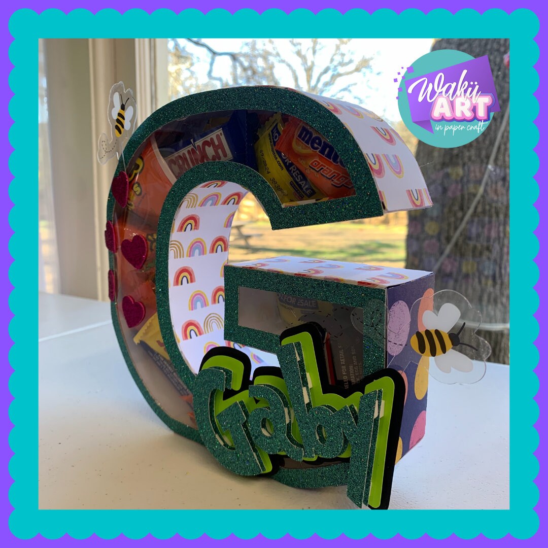 Custom Big 3D Letters OR Number With Candy, Chocolates and More ...
