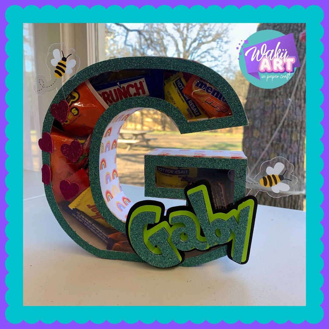 Custom Big 3D Letters OR Number With Candy, Chocolates and More ...