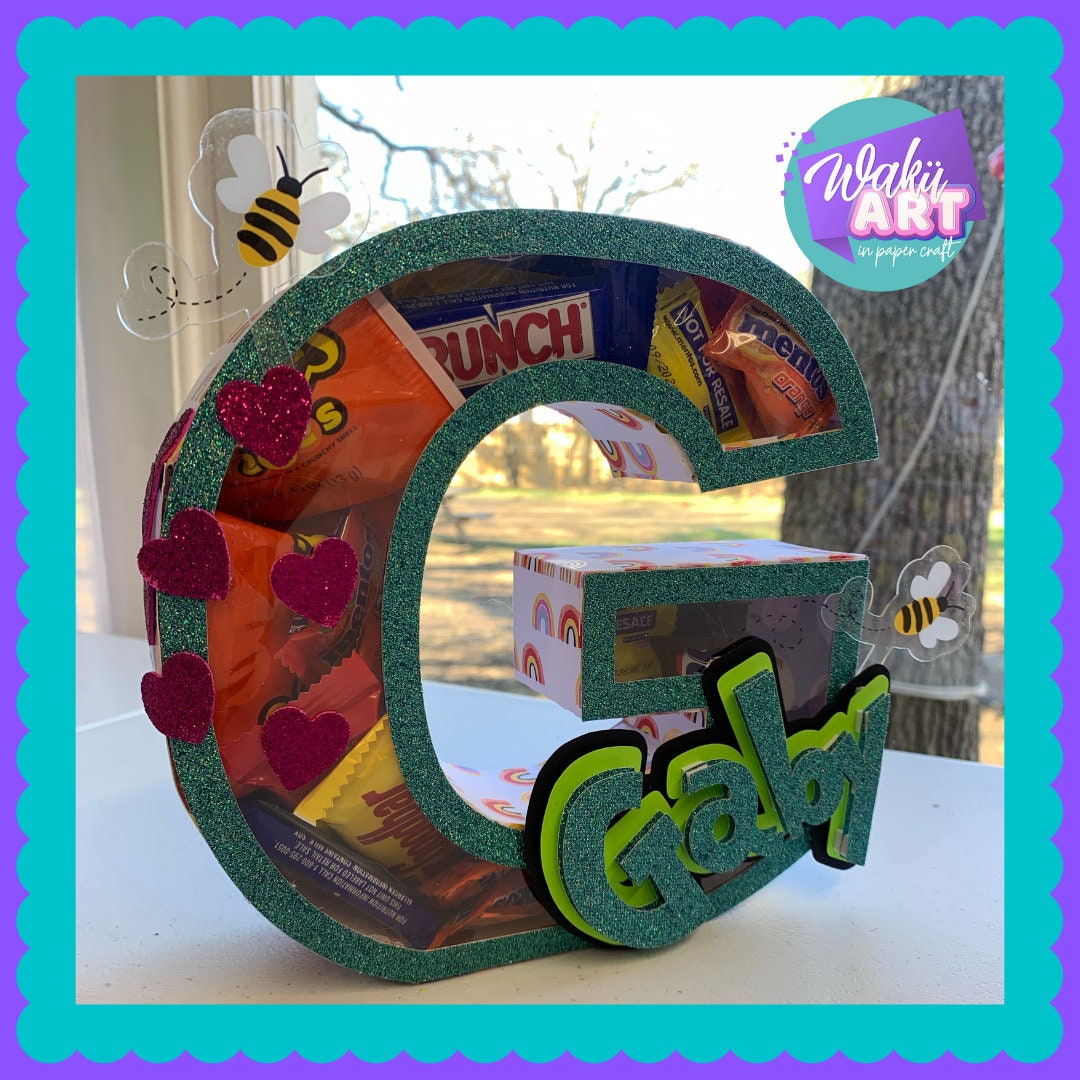 Custom Big 3D Letters OR Number With Candy, Chocolates and More ...