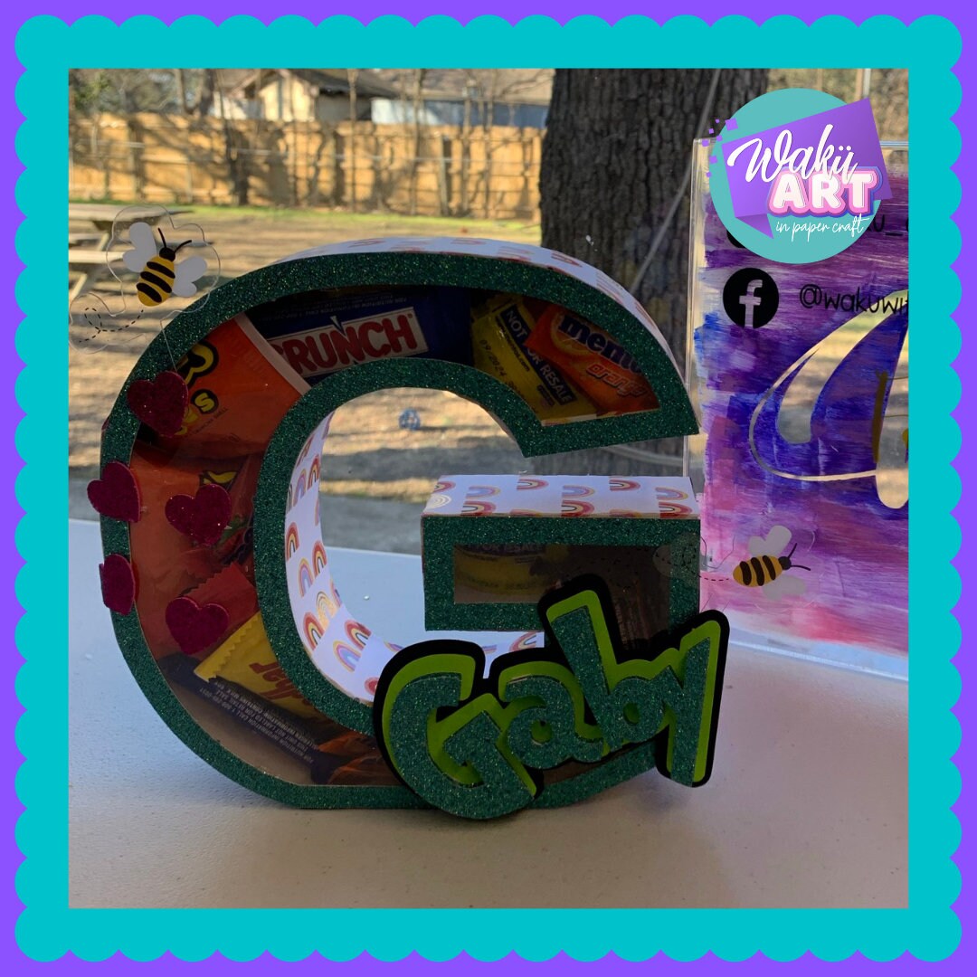 Custom Big 3D Letters OR Number With Candy, Chocolates and More ...