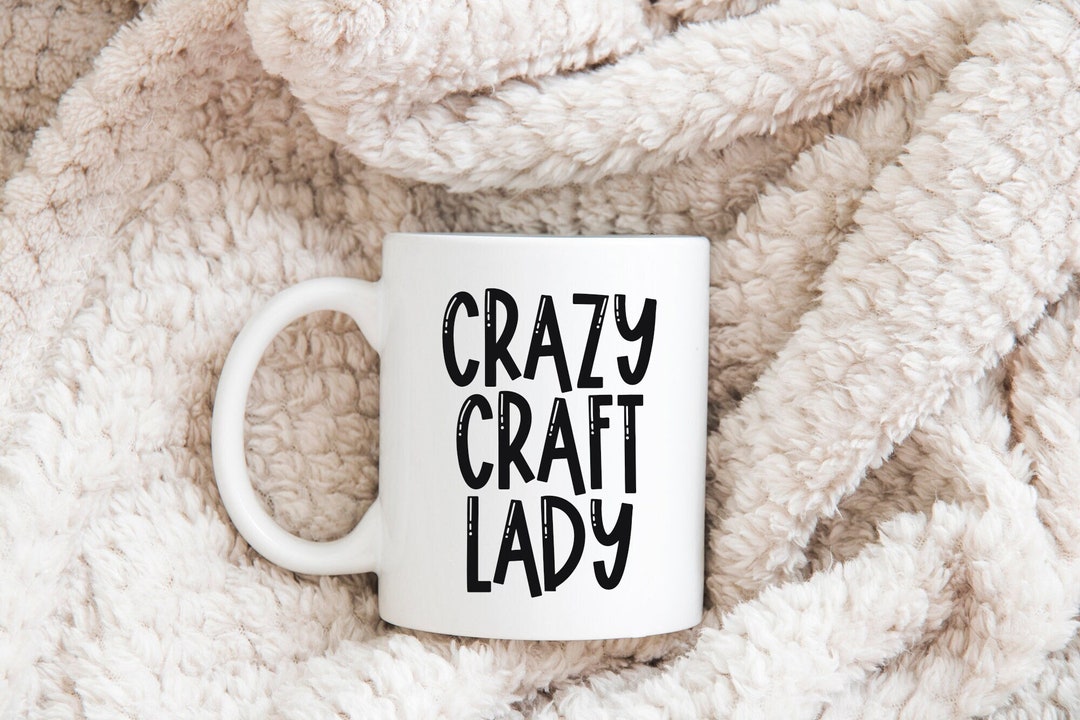 Crazy Craft Lady Svg Crazy Crafter Svg Sewing Svg - Etsy
